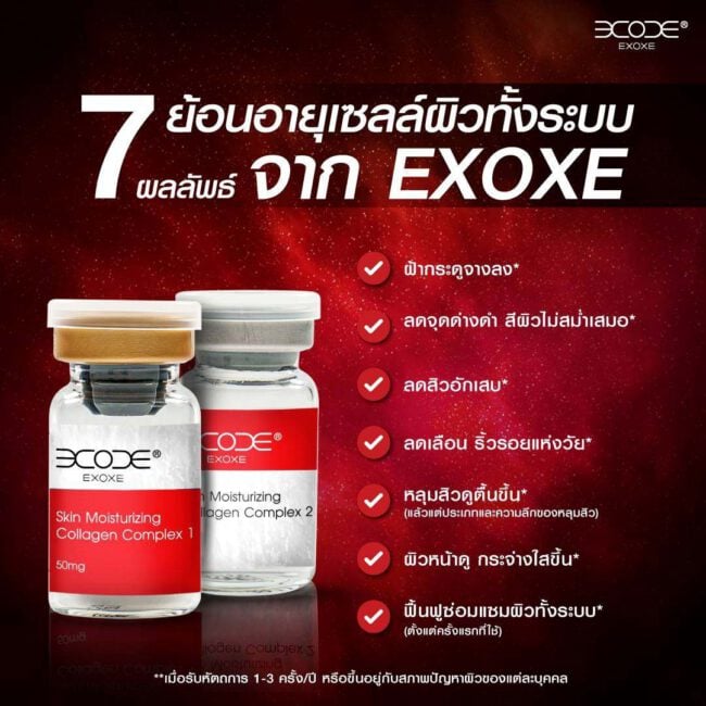 EXOXE คืออะไร Exosome ตัวจริง ต้องสีแดง - D' Lovevery Clinic